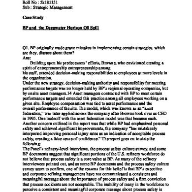 BP Case study.docx [PDF] | Documents Community Sharing