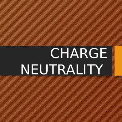 Charge Neutrality Final [PDF] | Documents Community Sharing