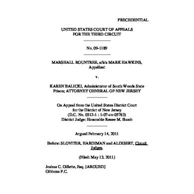 Rountree v. Balicki, 640 F.3d 530, 3rd Cir. (2011) [PDF] | Documents ...